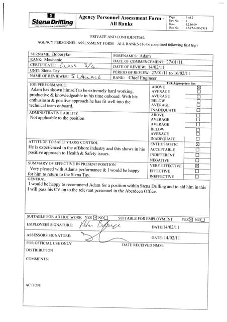 adam cv eni PDF | PDF