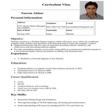 naseem cv 2 | PDF
