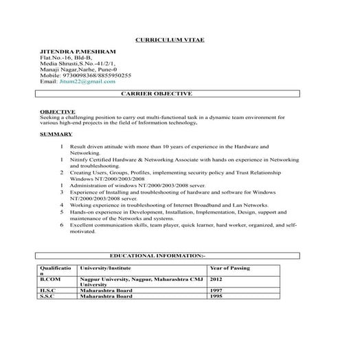 Resume | RTF