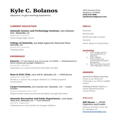 Andrew Bauer Resume | DOCX