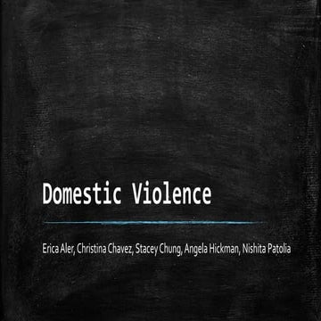 Domestic Violence PPT final | PPTX