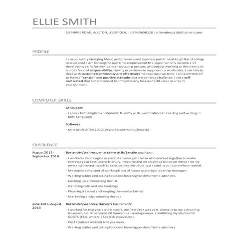 ellie cv | PDF
