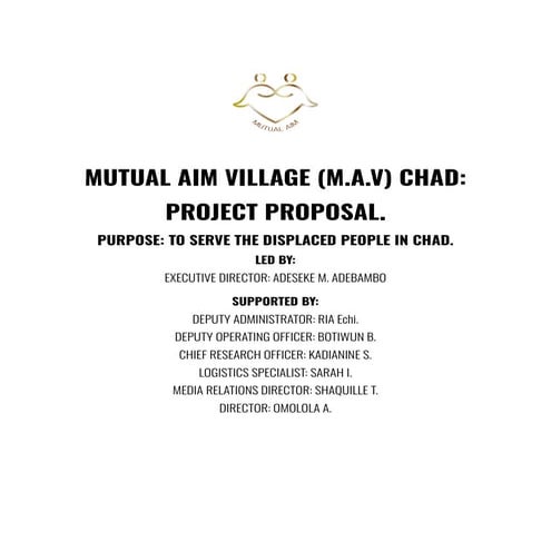 Mutual Aim Village Proposal_____________ | PDF
