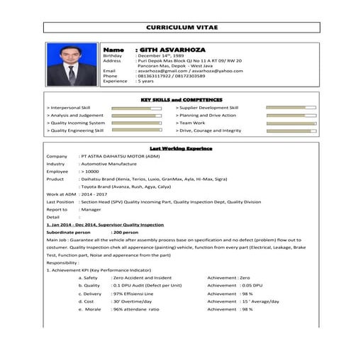 CV Gith A | PDF