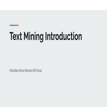 Text Mining Introduction | PDF