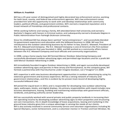 Liquid BIO Bill Froehlich 12-10-14 | PDF