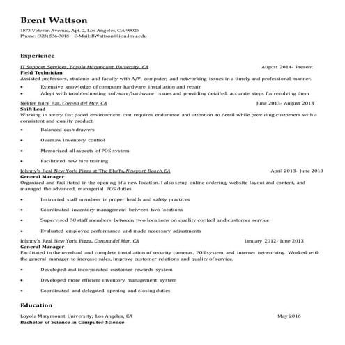 Matthew Conant Resume | DOC