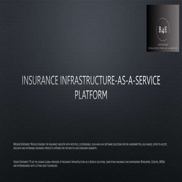 B4e Insurtech Insurtech Innovation Award 2023 Pptx