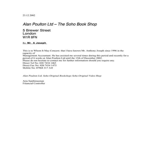 Soho Book Shop | DOC