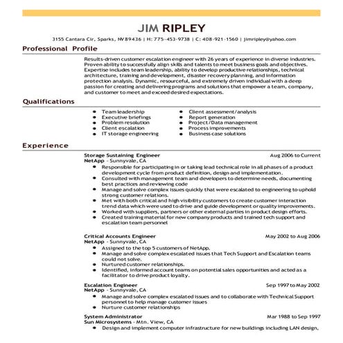 Jim Ripley Resume 1 | DOCX