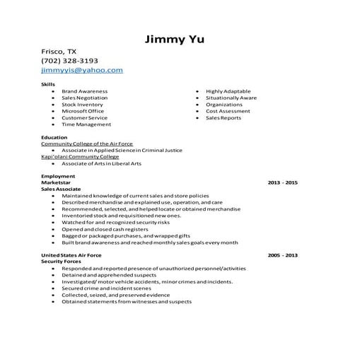 Resume | DOCX