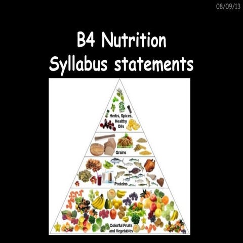 B4 syllabus statements | PPT