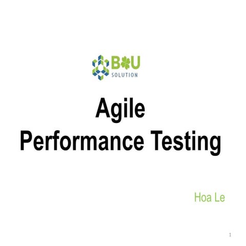 B4usolution Performance Testing Pptx Computer Software And Applications Computing