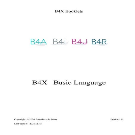 B4x Programming Language Guide Pdf