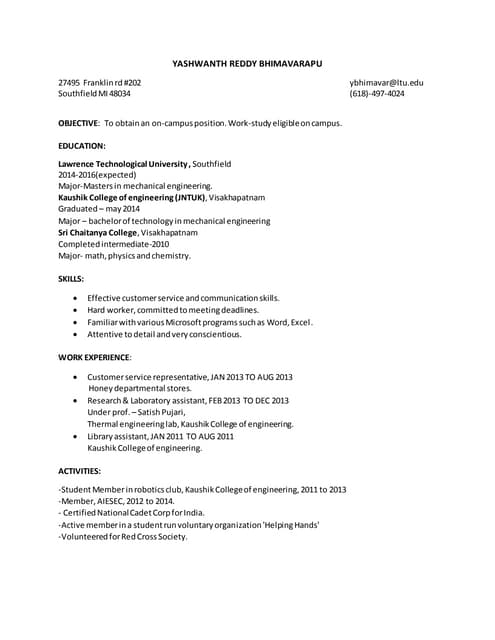 Modified resume | PDF