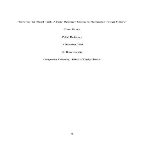 Bracey, DJuan - MSTI Research Analyst Portfolio (Ethanol tariff ...