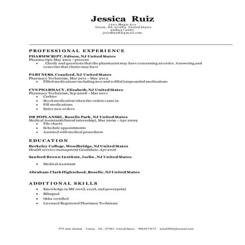 Alisa Judy Resume | DOC