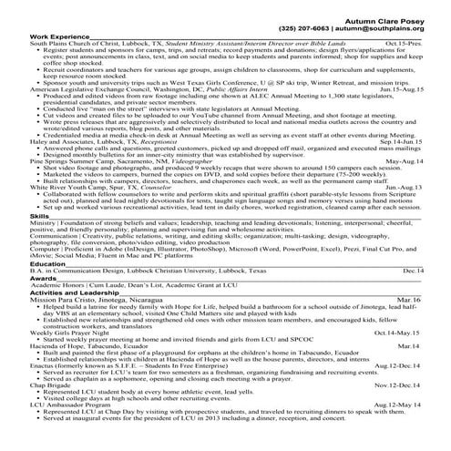 Autumn Posey Resume | PDF