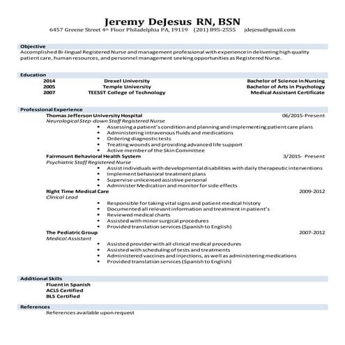 Jeremy Dejesus Resume | DOCX