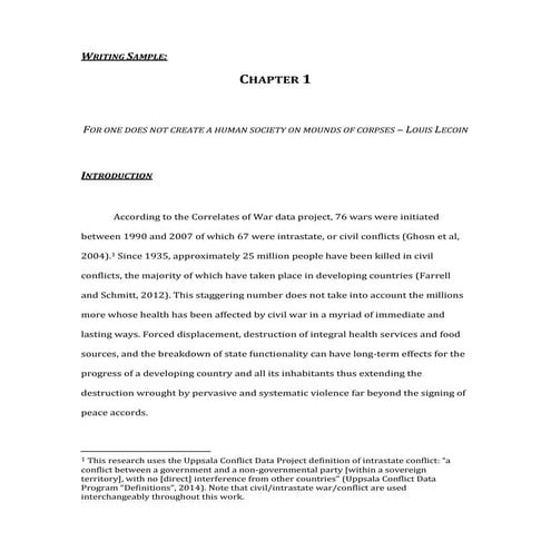 Writing Sample - Diss Chap 1 | PDF