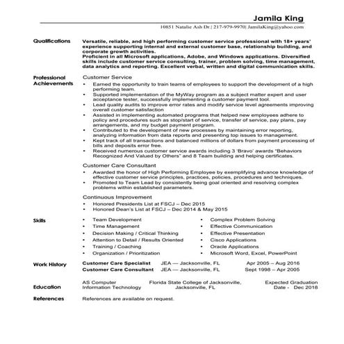Jamila's Resume | PDF