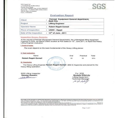 SGS CERTIFICATE | PDF