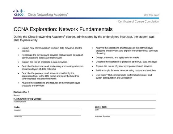 Ccna Exploration Network Fundamentals Ppt