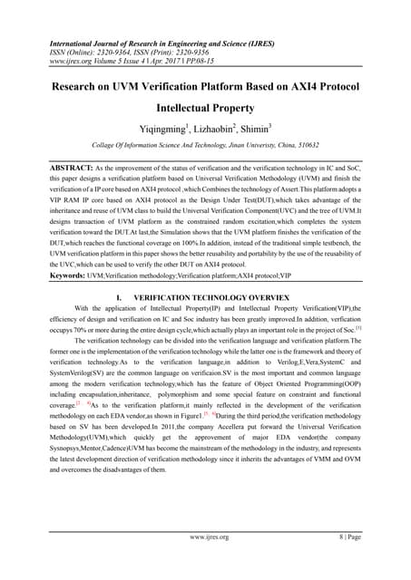 UVM ARCHITECTURE FOR VERIFICATION | PDF