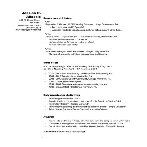 Updated Resume | RTF