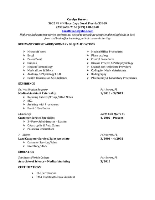 Bernadette t. reed resume 2015 | DOCX | Resume Writing and Advice | Job ...