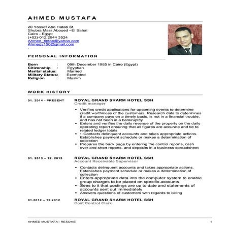 CV-Ahmed Mostafa | PDF