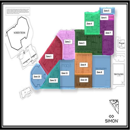 Stanford Shopping Center_Interior Zone Map | PDF