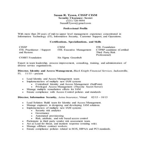 Susan Tyson Resume | DOCX