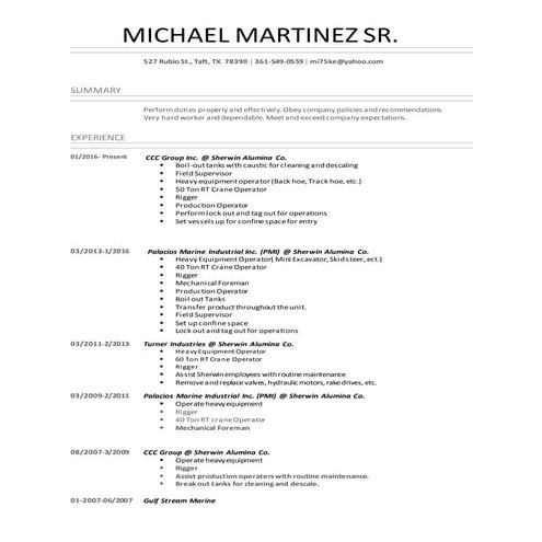 George's Resume | DOCX