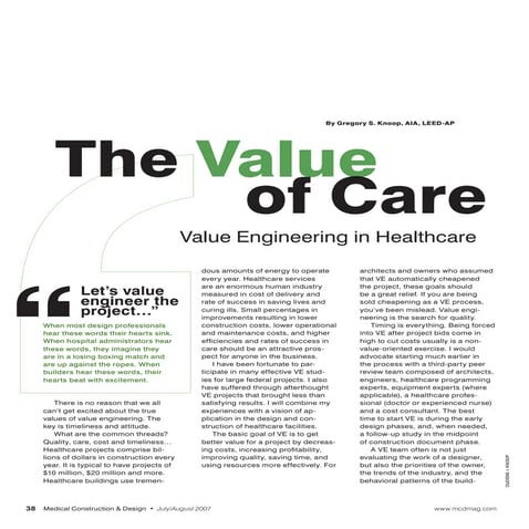 Value of Care | PDF
