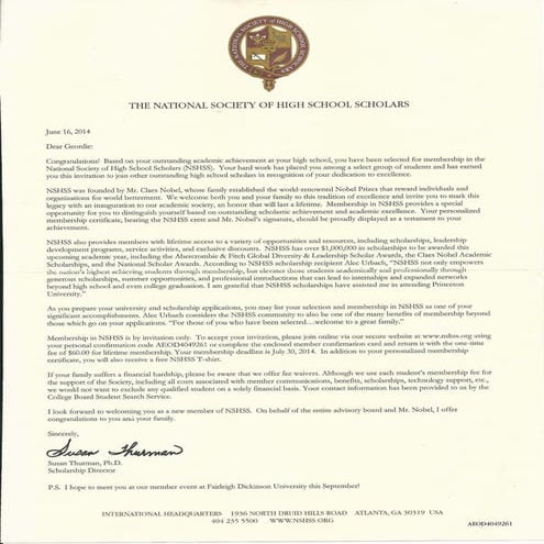 National Society of High School Scholars | PDF