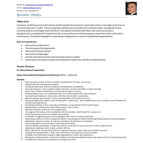 Bashar Obaly - English CV updated on SEP 17th 2015 | DOCX