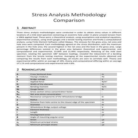 MOS Report Rev001 | PDF