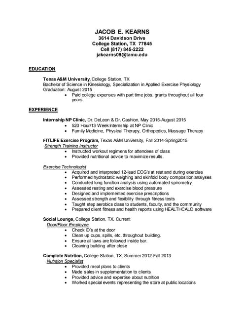 Doug Campbell Searl Resume | DOC