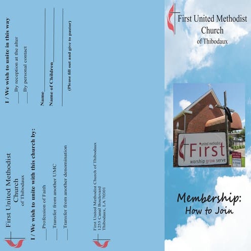 Membership Brochure | PDF | Christianity | Religion & Spirituality