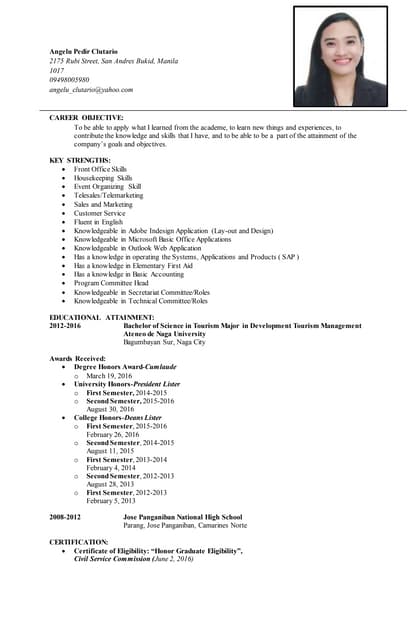 Resume (sample) | DOCX | Education