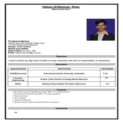 cv (1) | DOCX | Technology & Computing