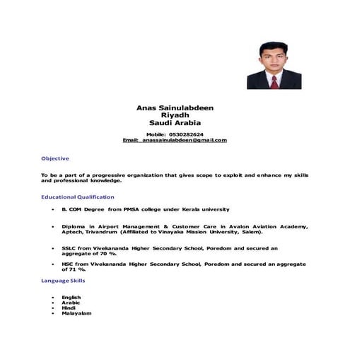 Resume_of_Anas 2 | PDF