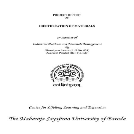 IDENTIFICATION OF MATERIALS_Signed | PDF