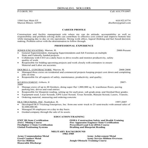 Donald Sollers resume 2-22-16 | DOC