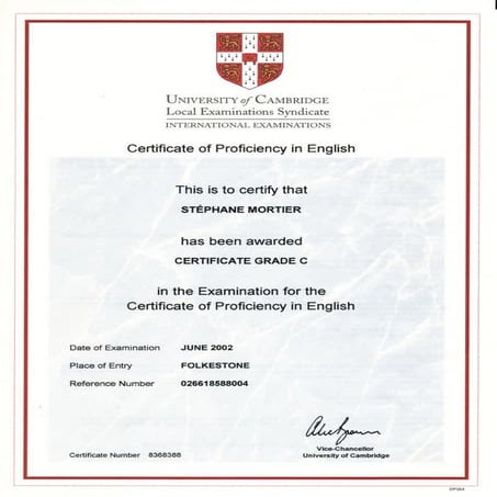 Diploma-Certificate of Proficiency in English | PDF | Education