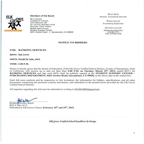 Banking Services RFP FINAL | PDF