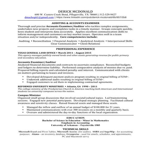 McDonald Resume 3.1 | PDF