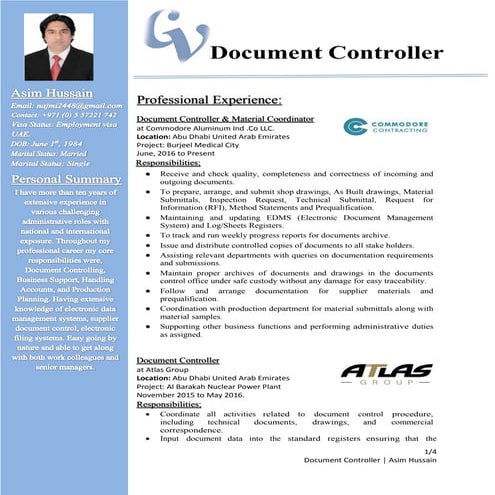 Asim Hussain - CV | PDF