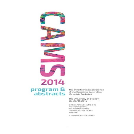 CAMS2014 Program | PDF